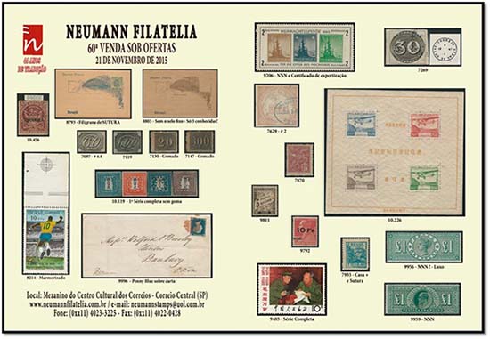 CATÁLOGO da 60ª VENDA SOB OFERTAS - NEUMANN FILATELIA